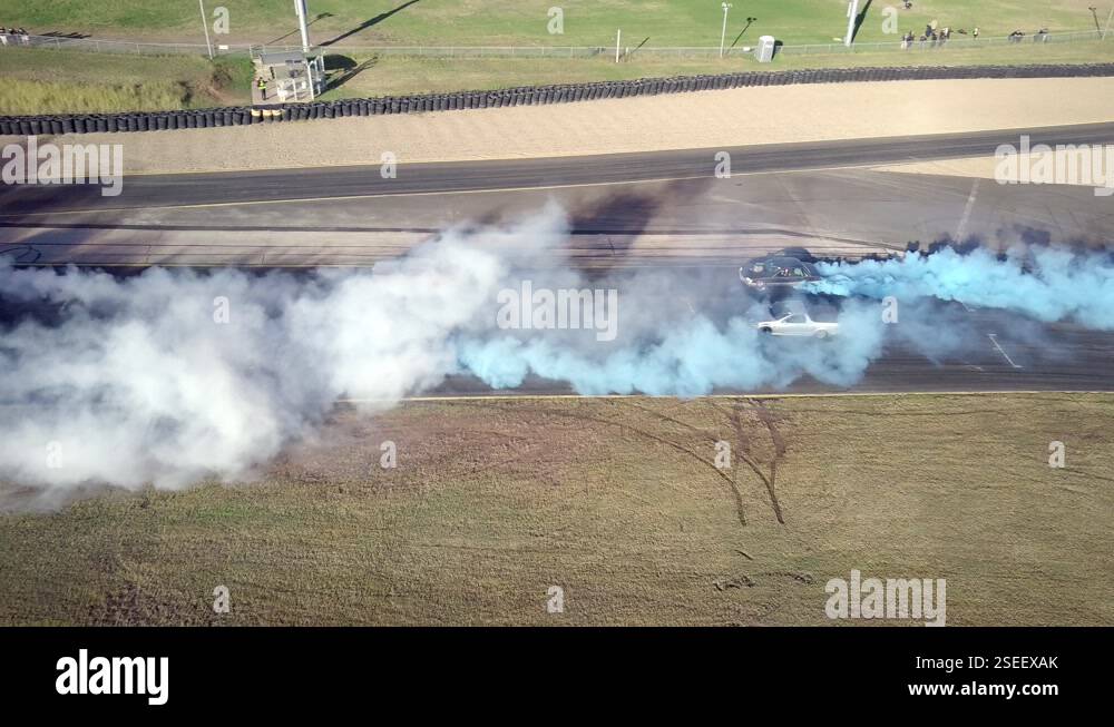View Of Race Cars During Drag Racing At Sydney Motorsport Park In ...
