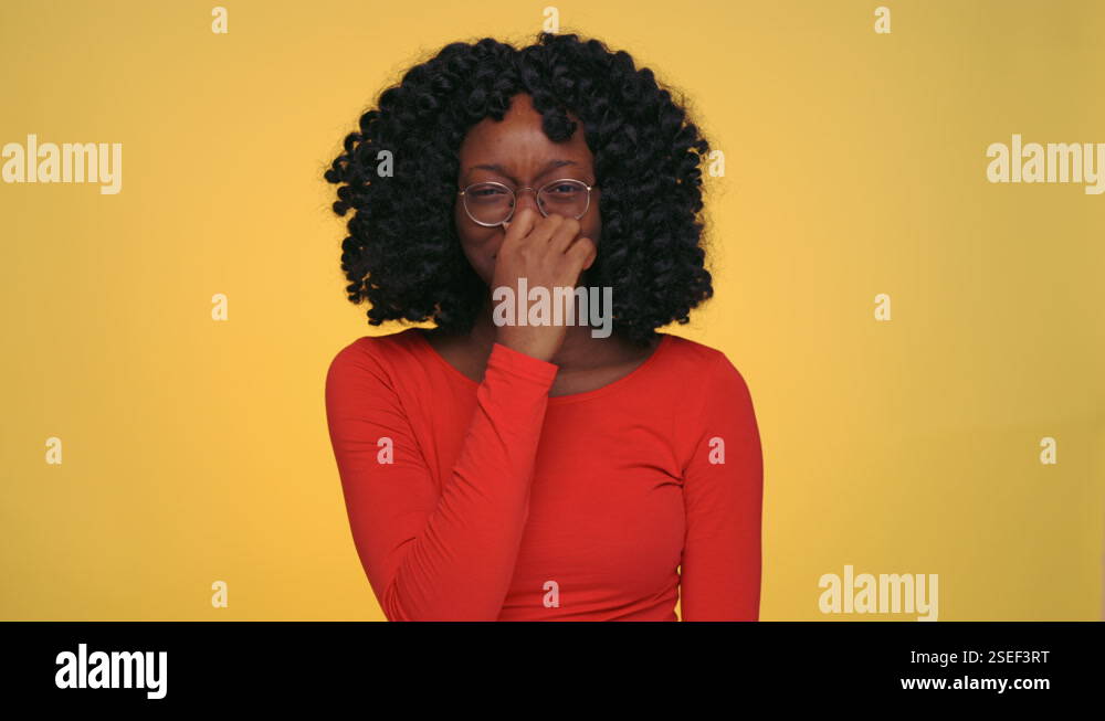 Portrait african american feeling disgusting Stock Videos & Footage ...