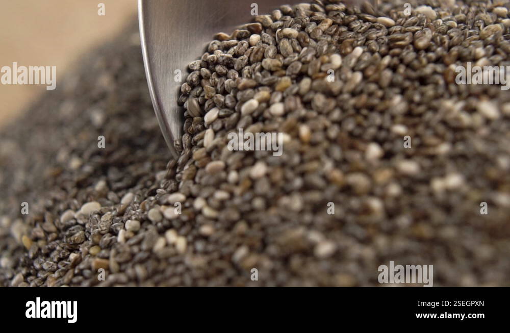 Superfood pile chia seeds Stock Videos & Footage - HD and 4K Video ...