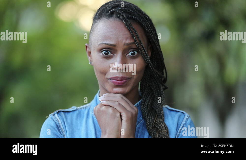 African woman nodding yes in confirmation. positive affirmation ...