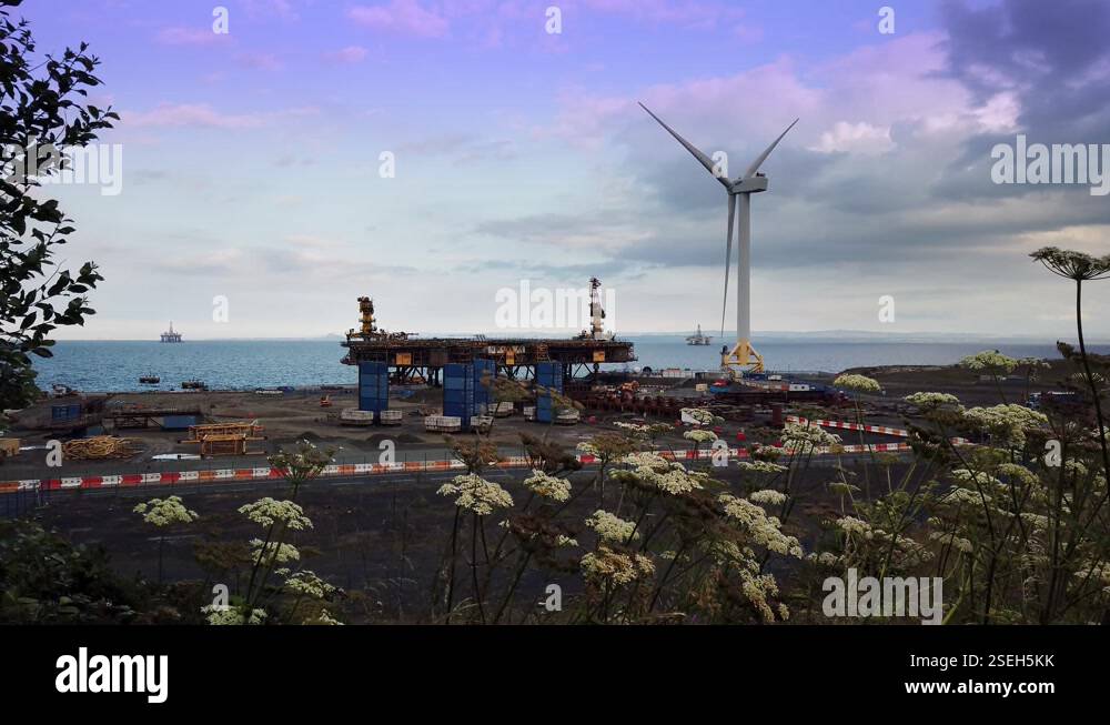 Wind turbine oil rig Stock Videos & Footage - HD and 4K Video Clips - Alamy