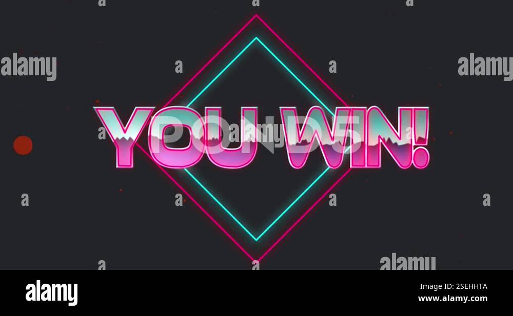 Animation win text in pink Stock Videos & Footage - HD and 4K Video ...