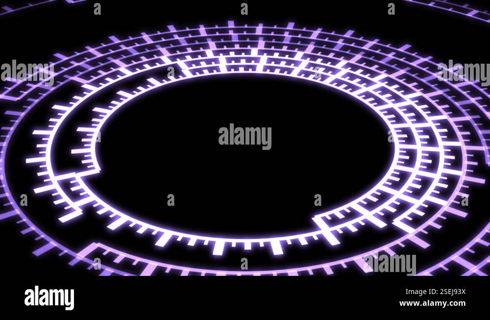 3D Arc Offset Tribal Blinking Purple X60 Degrees Large VJ Loop ...