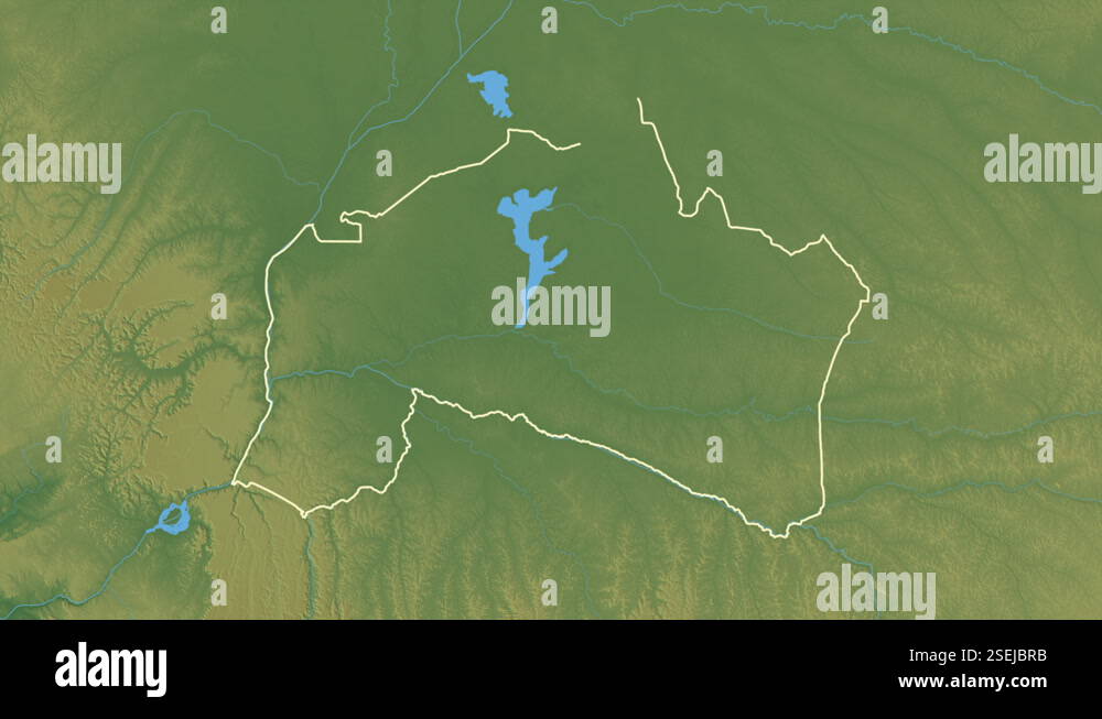 Mai-Ndombe - province of Democratic Republic of the Congo, extruded ...