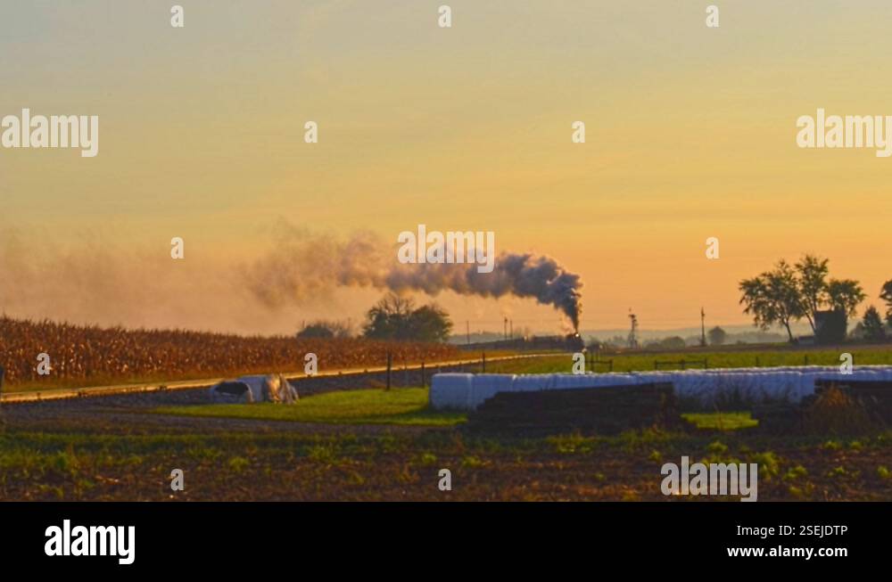 A Steam Passenger Train Approaching With a Full Head of Steam at ...