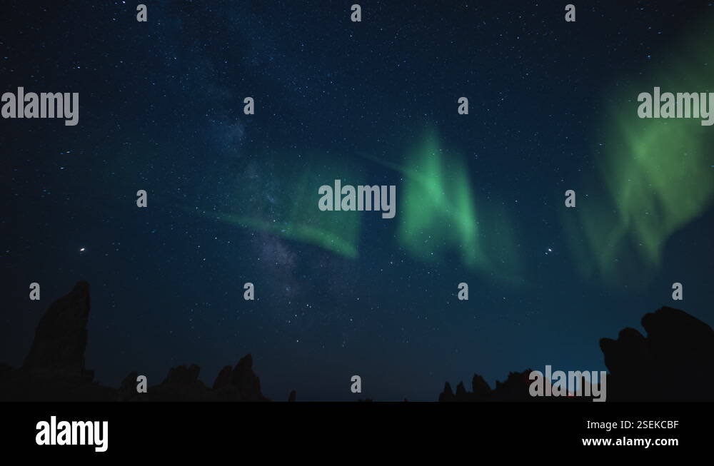 Aurora Solar Storm Perseid Meteor Shower Milky Way Galaxy Time Lapse ...