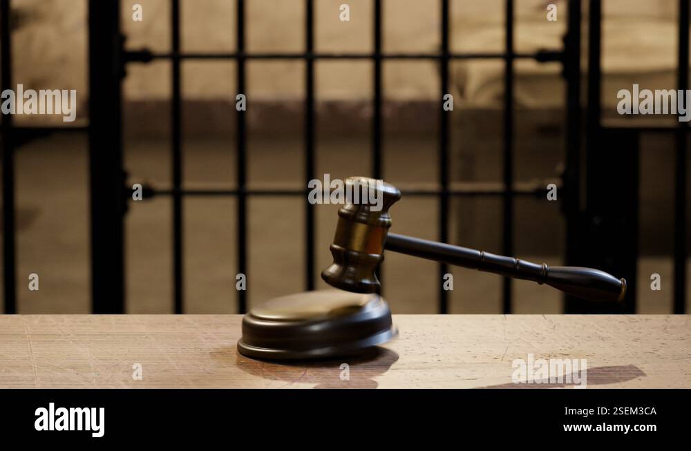 Stages of prosecution for the death penalty. A gavel and the electric ...