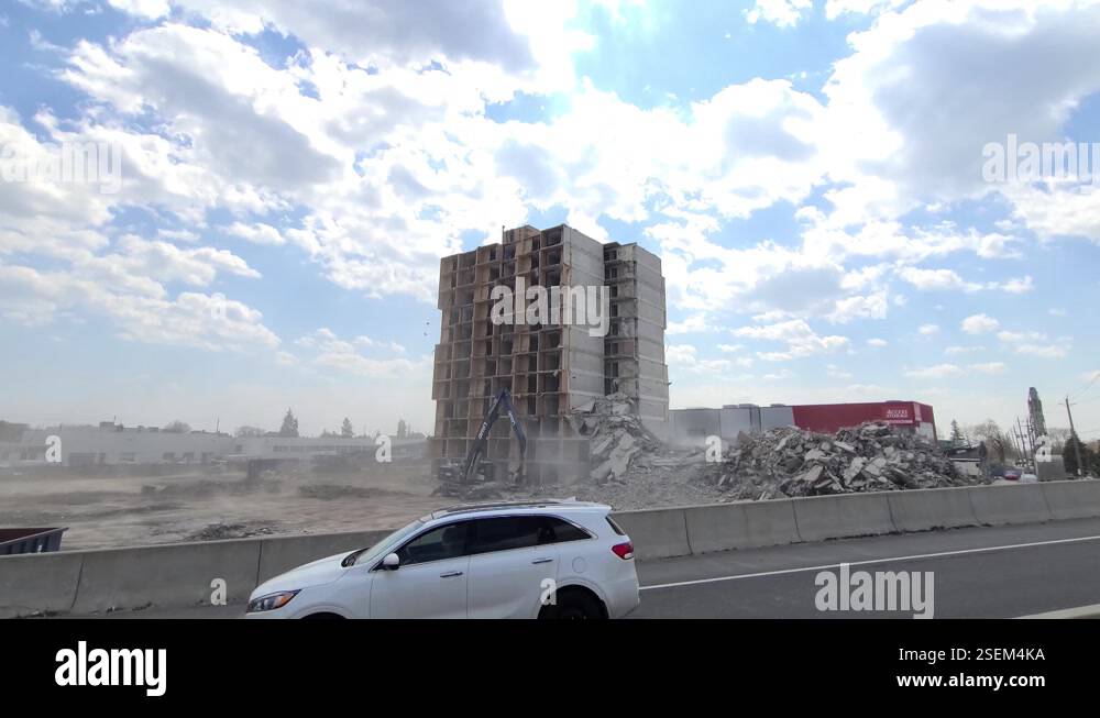 Demolition highway crane Stock Videos & Footage - HD and 4K Video Clips ...