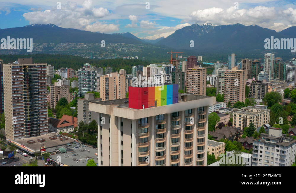 Colorful Structure At The Rooftop Of Sandman Suites Building In West ...