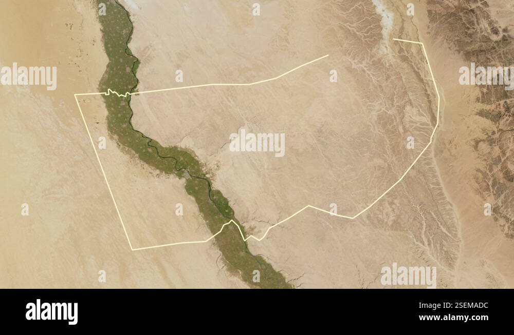 Asyut, Egypt, extruded. Satellite Stock Video Footage - Alamy