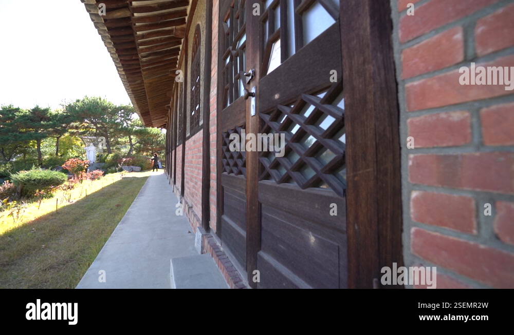 Cheongju, South Korea - Sep 2019: Cheongju Anglican Church is a hanok ...