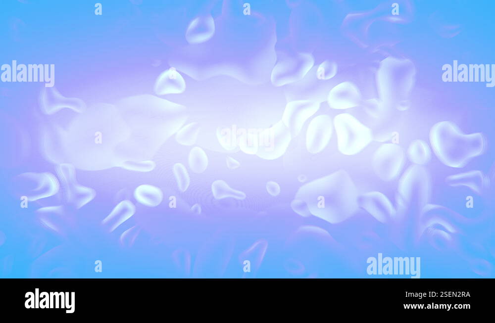 Glowing Organic Cells Purple Loop Biochemistry R Animation Background ...