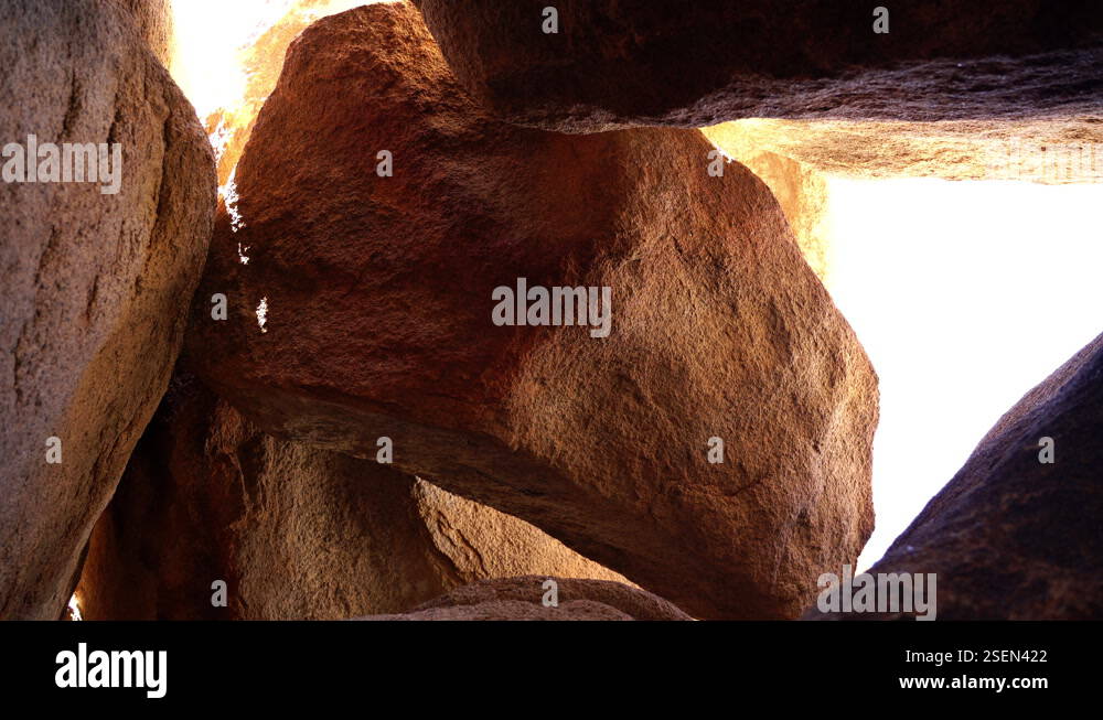 Joshua Tree National Park Rocks in Chasm Of Doom Hidden Valley Mojave ...