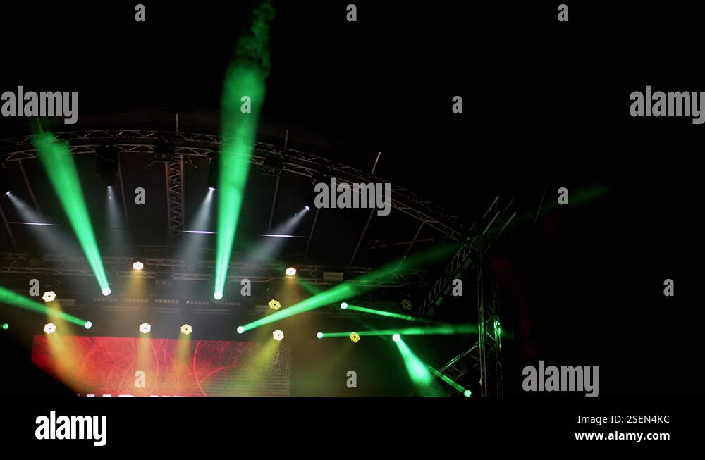 Illumination by Floodlights with Soft Light of an Open Night Stage ...