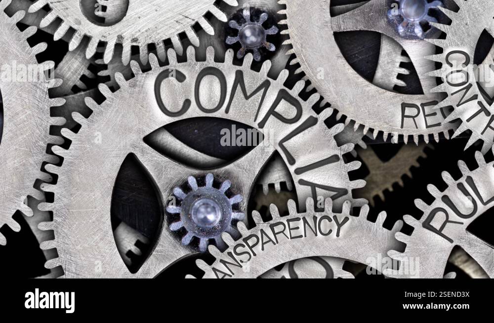 Tooth Wheels with Compliance Concept Stock Video Footage - Alamy