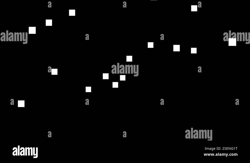Floating Small White Squares Animation Forming Blank White Space. After ...