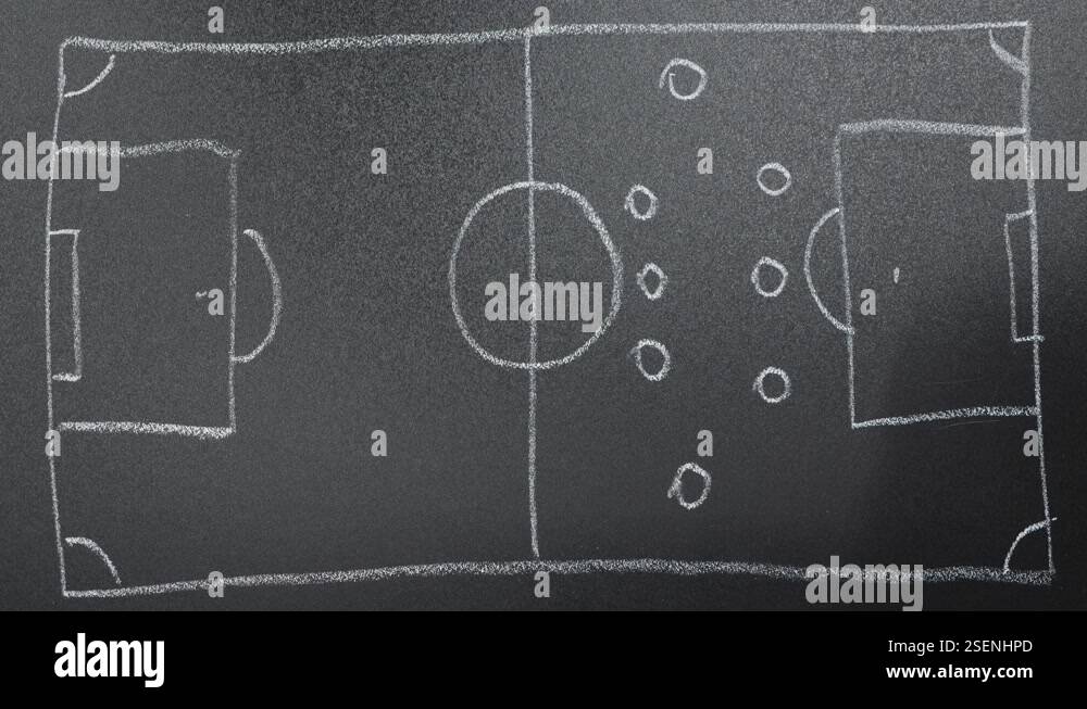 Game plan diagram of Xs and Os offensive strategy. Football game ...