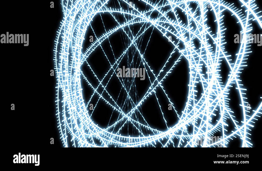 3D Spirograph L White Spin VJ Loop Animation Background Stock Video ...