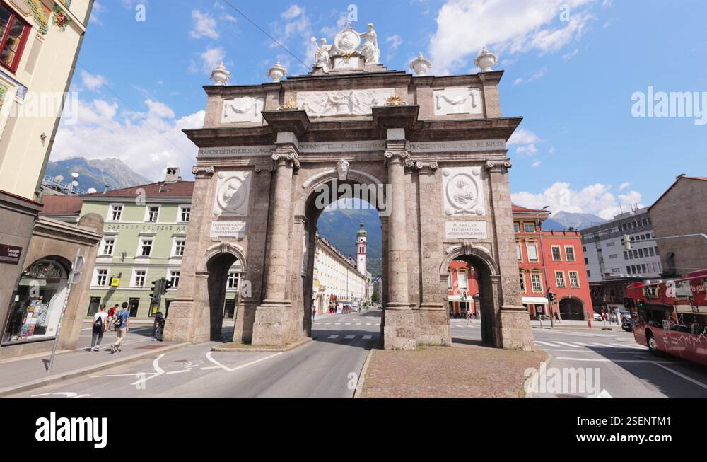 The Triumph Arch in the historic district of Innsbruck - INNSBRUCK ...