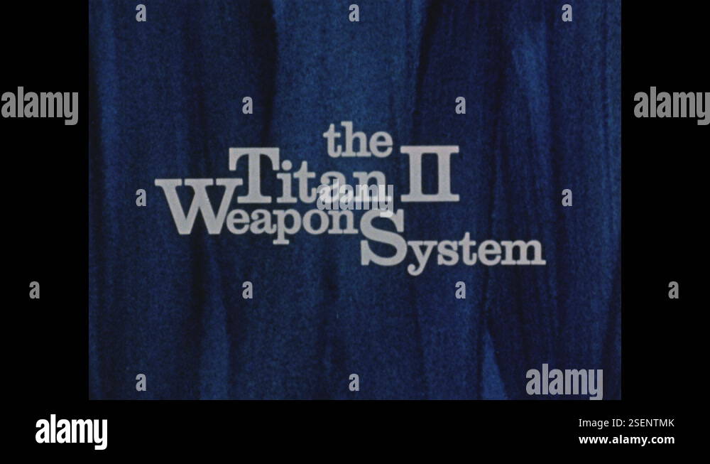 1970s: Title: The Titan II Weapon System. Missile in silo has cover ...
