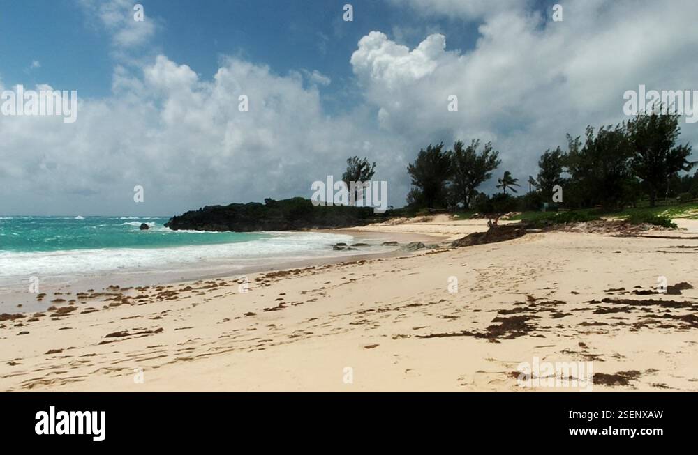 John Smith's Bay Beach Smiths Parish, Bermuda. A breeze day while Stock ...