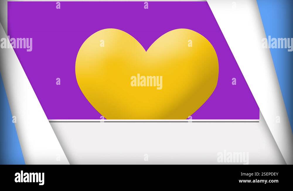 Animation of heart emoji icon over moving panels Stock Video Footage ...