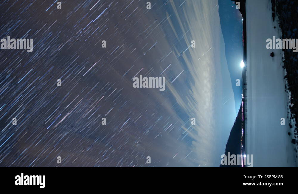 Startrails Milky Way Galaxy Lake Isabella California Southwest Sky ...