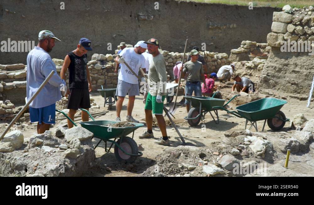 Archaeologists digging a site Stock Videos & Footage - HD and 4K Video ...