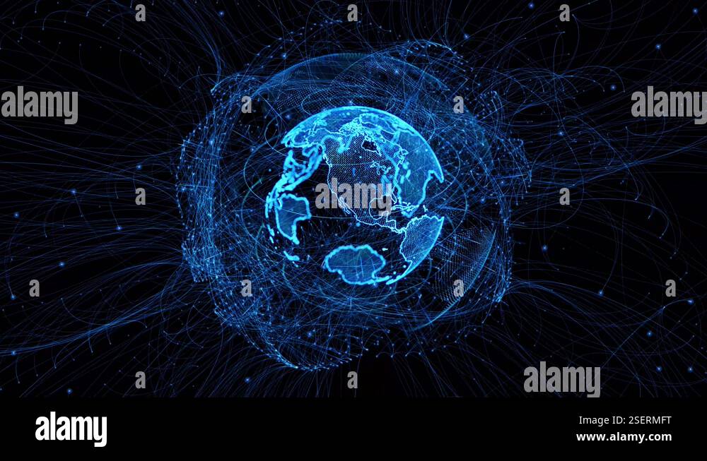 Global communication network concept. Digital transformation. DX Stock Video Footage - Alamy