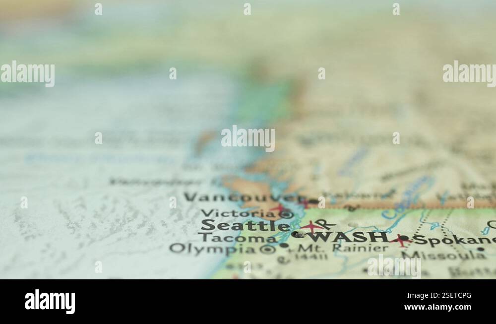 Seattle washington state map Stock Videos & Footage - HD and 4K Video ...