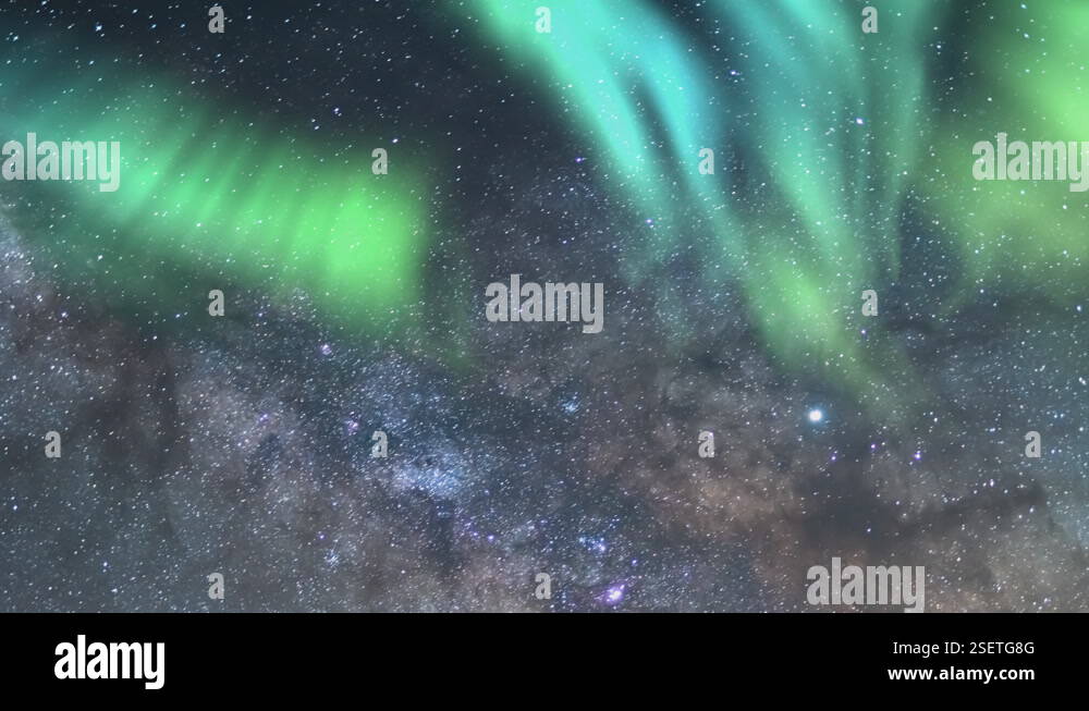 Aurora Milky Way Galaxy Time Lapse Southeast Stock Video Footage - Alamy