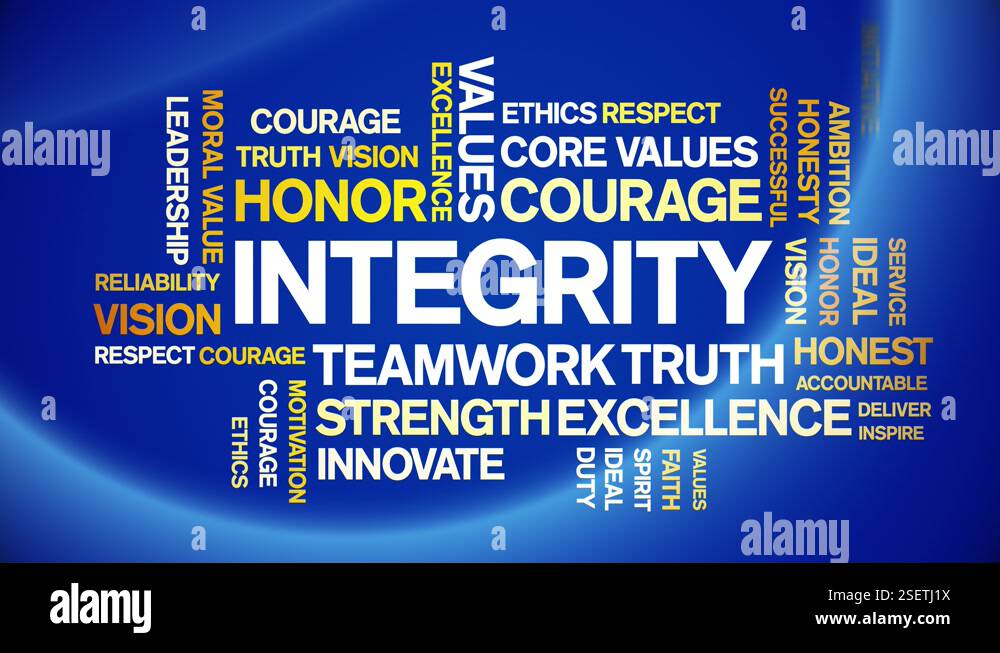 integrity animated word cloud,design animation kinetic typography ...