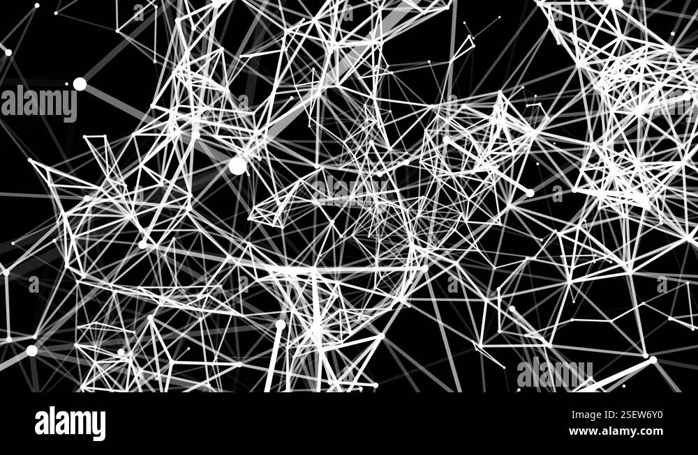 Plexus Structure Evolving In Organic Motion Abstract Technology