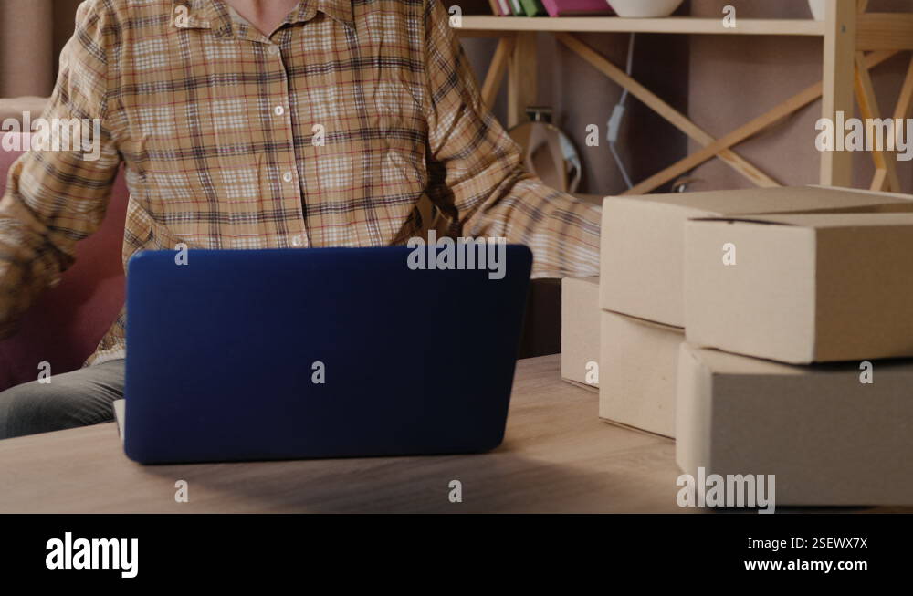 Working at home under quarantine Stock Video Footage - Alamy