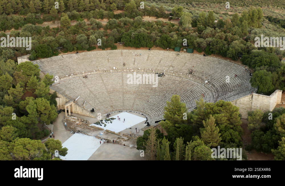 Epidaurus ancient theatre greece Stock Videos & Footage - HD and 4K ...