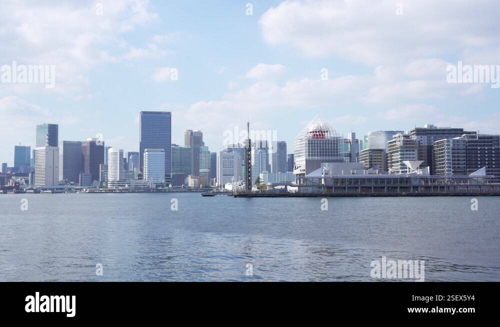 Tokyo waterfront with skyscrapers Stock Videos & Footage - HD and 4K ...