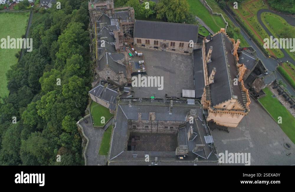 Stirling Castle in Stirling, Scotland. Sat atop Castle Hill, and is one ...