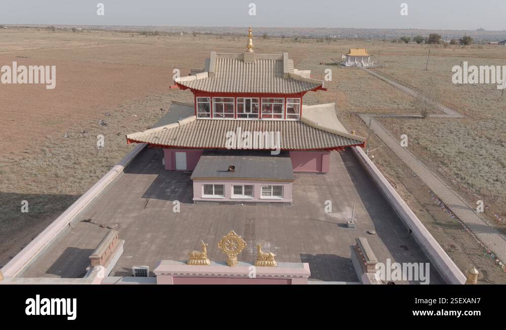A-Log. Elista, Russia. Syakusn-syume is a Buddhist temple in the ...