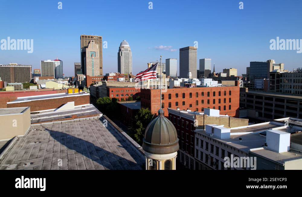 Aerial Louisville Kentucky Skyline with Flag Stock Video Footage - Alamy Aerial Louisville Kentucky Skyline with Flag Stock Video Footage - Alamy
