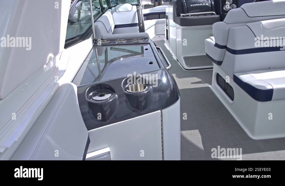 Formula Boat 350 CBR at Progressive Norwalk Boat Show 2021 Stock Video ...