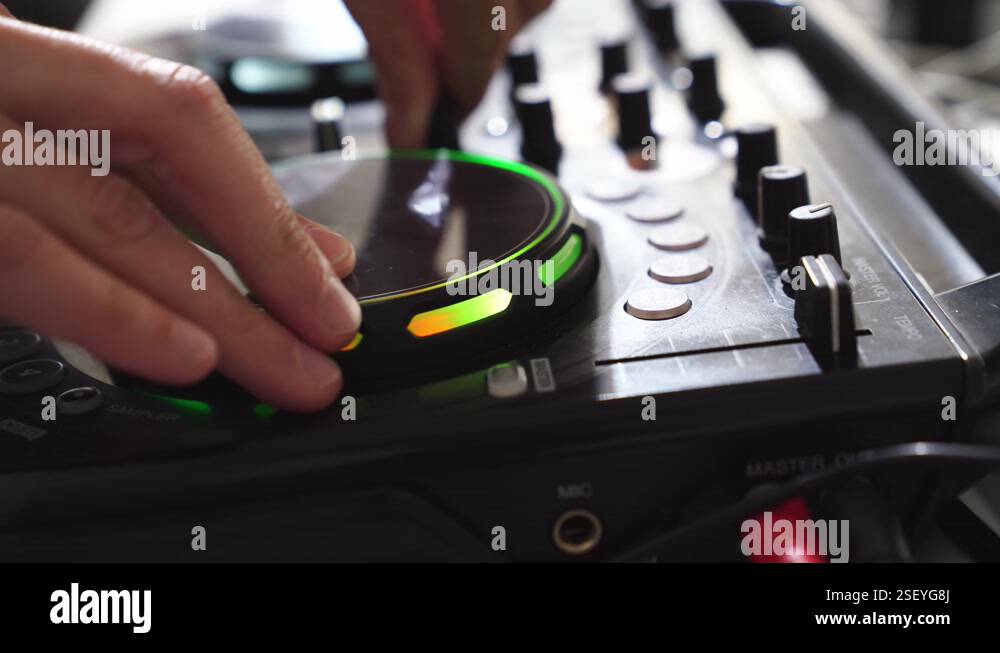 Mixing console for mixing, processing, and routing audio signals Stock ...