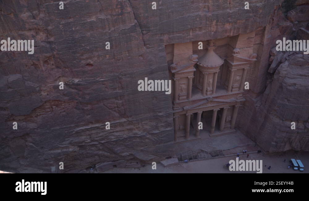 Petra, Jordan. Al-Khazneh Temple, Famous Landmark and Unesco World ...