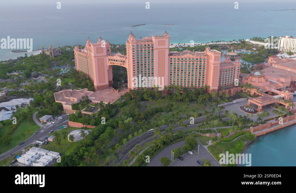 Nassau, Bahamas circa-2021: Aerial view of Atlantis Resort in Nassau ...