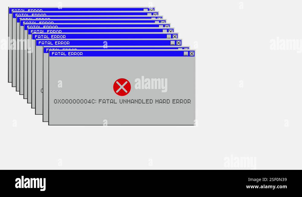 Critical Error Warning Notification Generated on Digital System ...