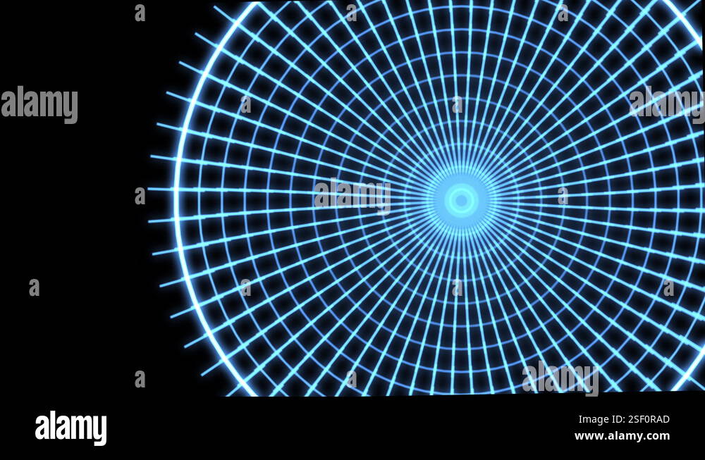 Spider Web Motion Graphics Blue VJ Loop Animation Background Stock ...