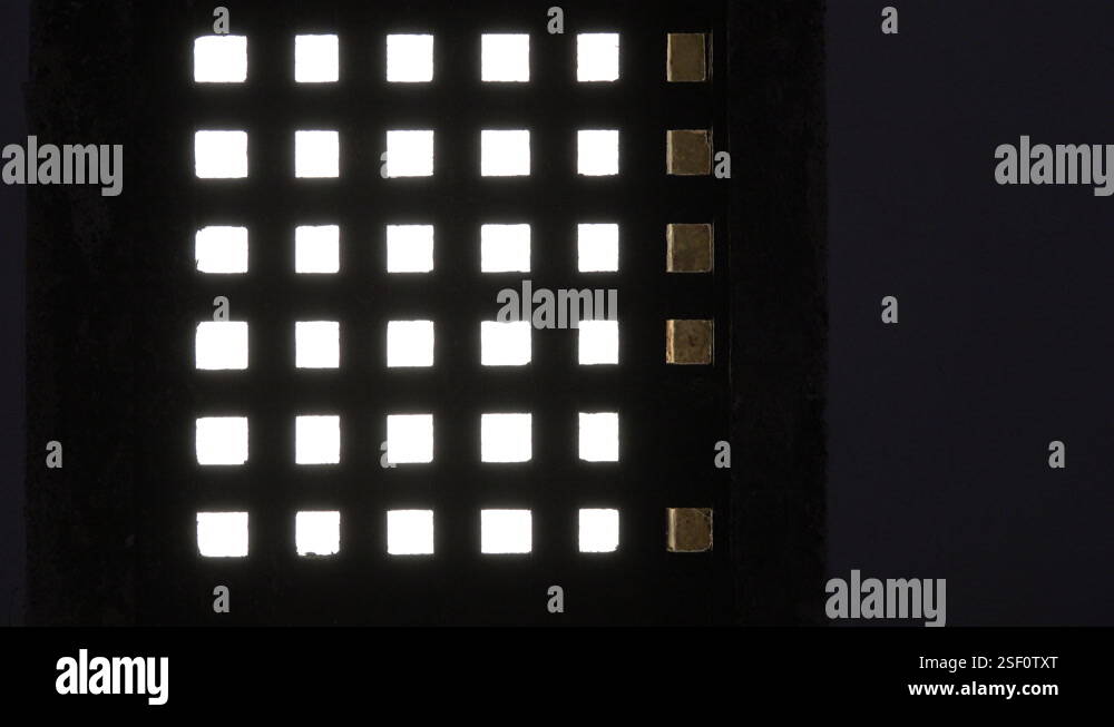 Barred window in prison cell Stock Video Footage - Alamy