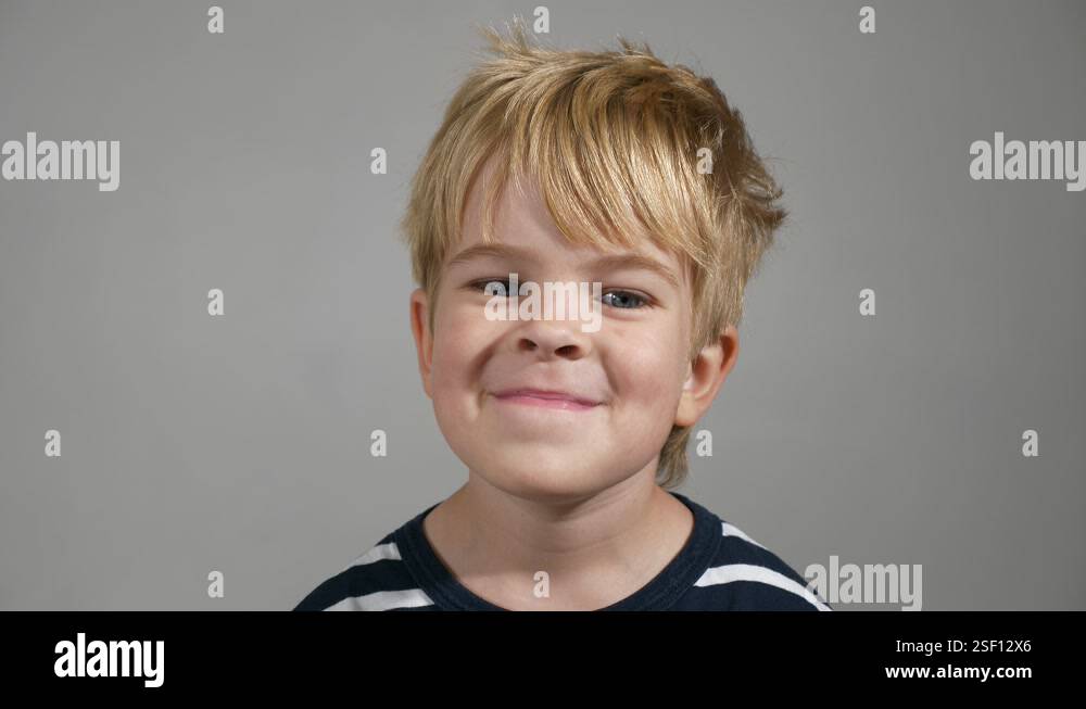 Happy Child Face Emotions Facial Expressions. Portrait Cute Little Boy ...