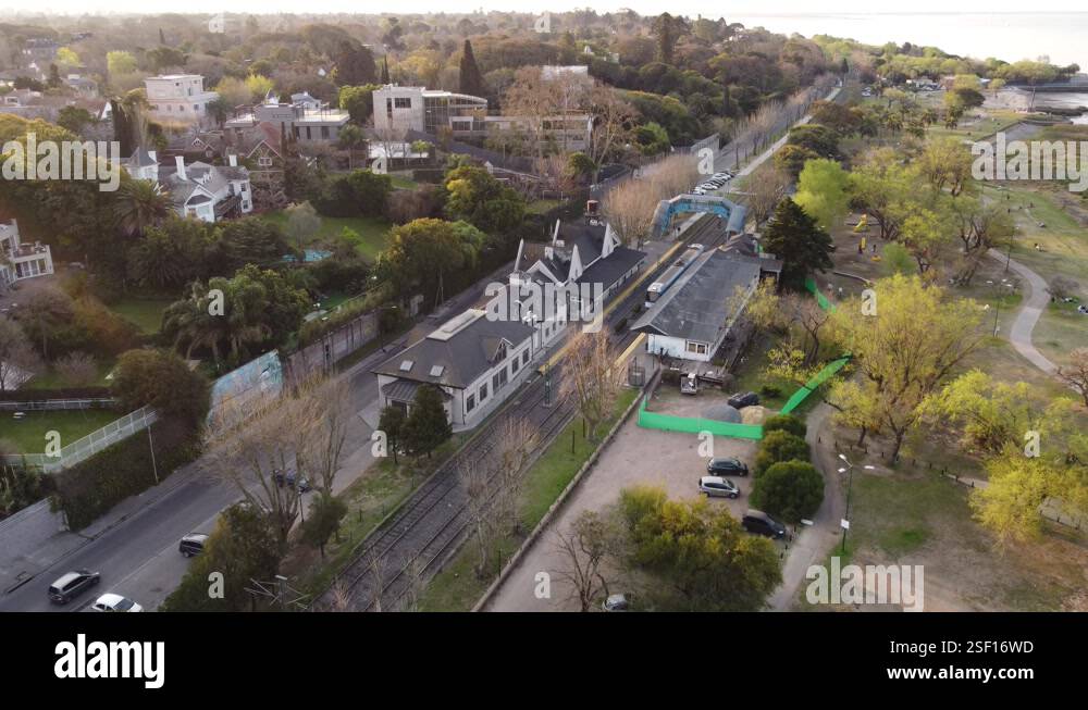 Simple metro train suburbs Vicente Lopez Buenos Aires Stock Video ...