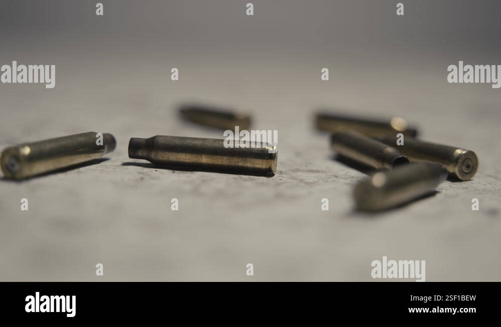 AK-47 shell casings on the floor Stock Video Footage - Alamy