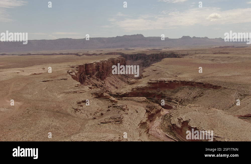 Beginning of Grand Canyon East Rim Aerial Shot Marble Canyon L Navajo ...